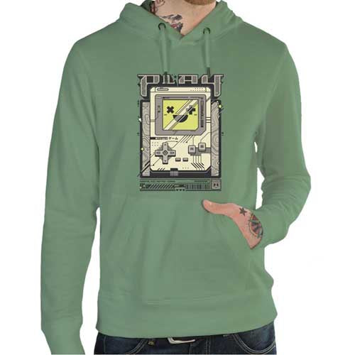 Sweat "Play Retro Vibes" – Game Boy Style Rétro